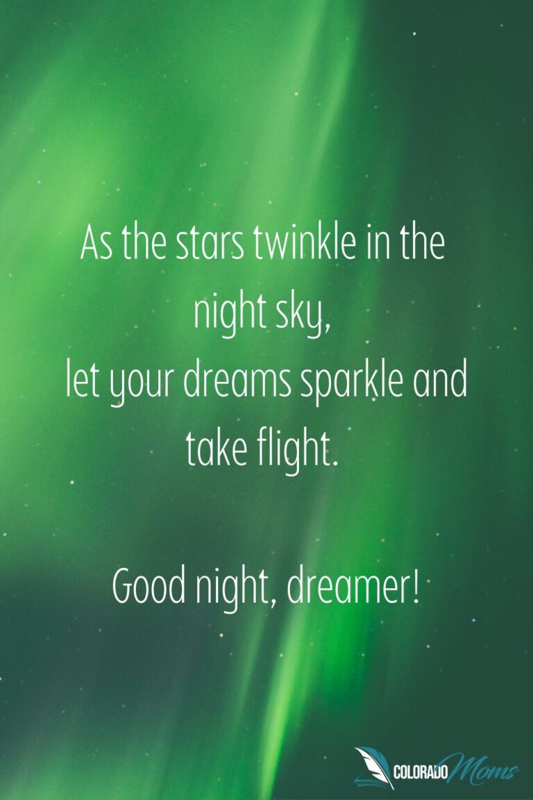 Good Night Inspirational Quotes - Colorado Moms