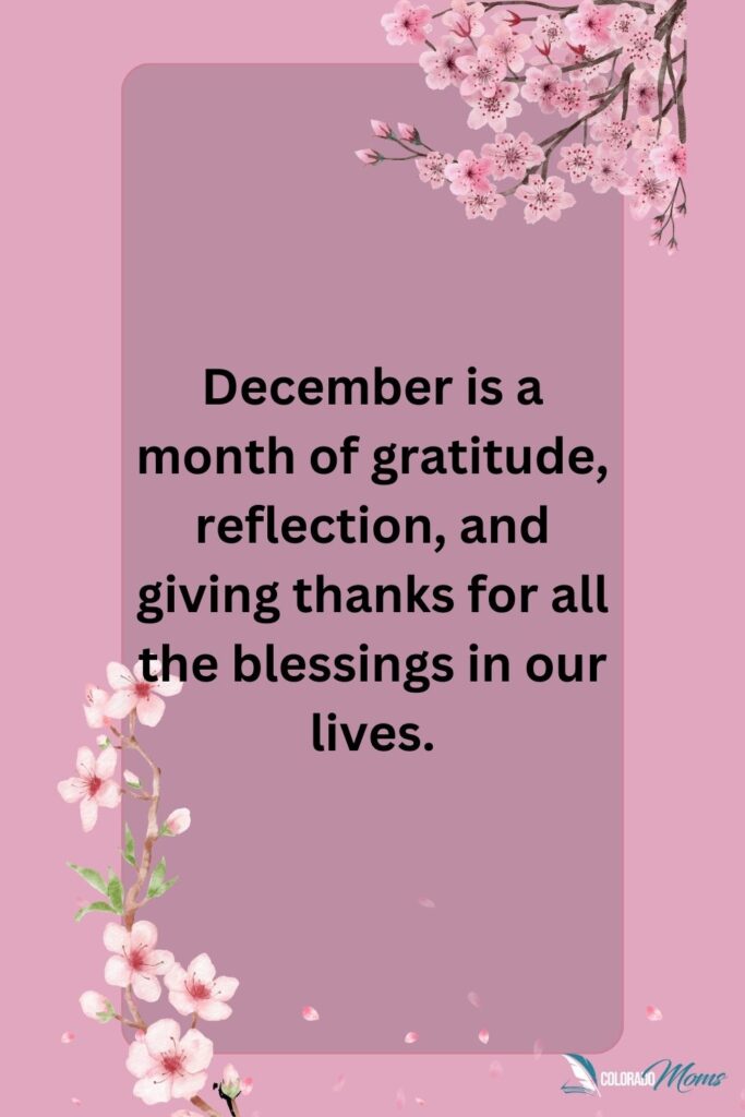 Inspirational Quotes About December - Colorado Moms