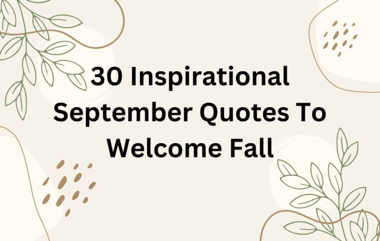30 Inspirational September Quotes To Welcome Fall - Colorado Moms