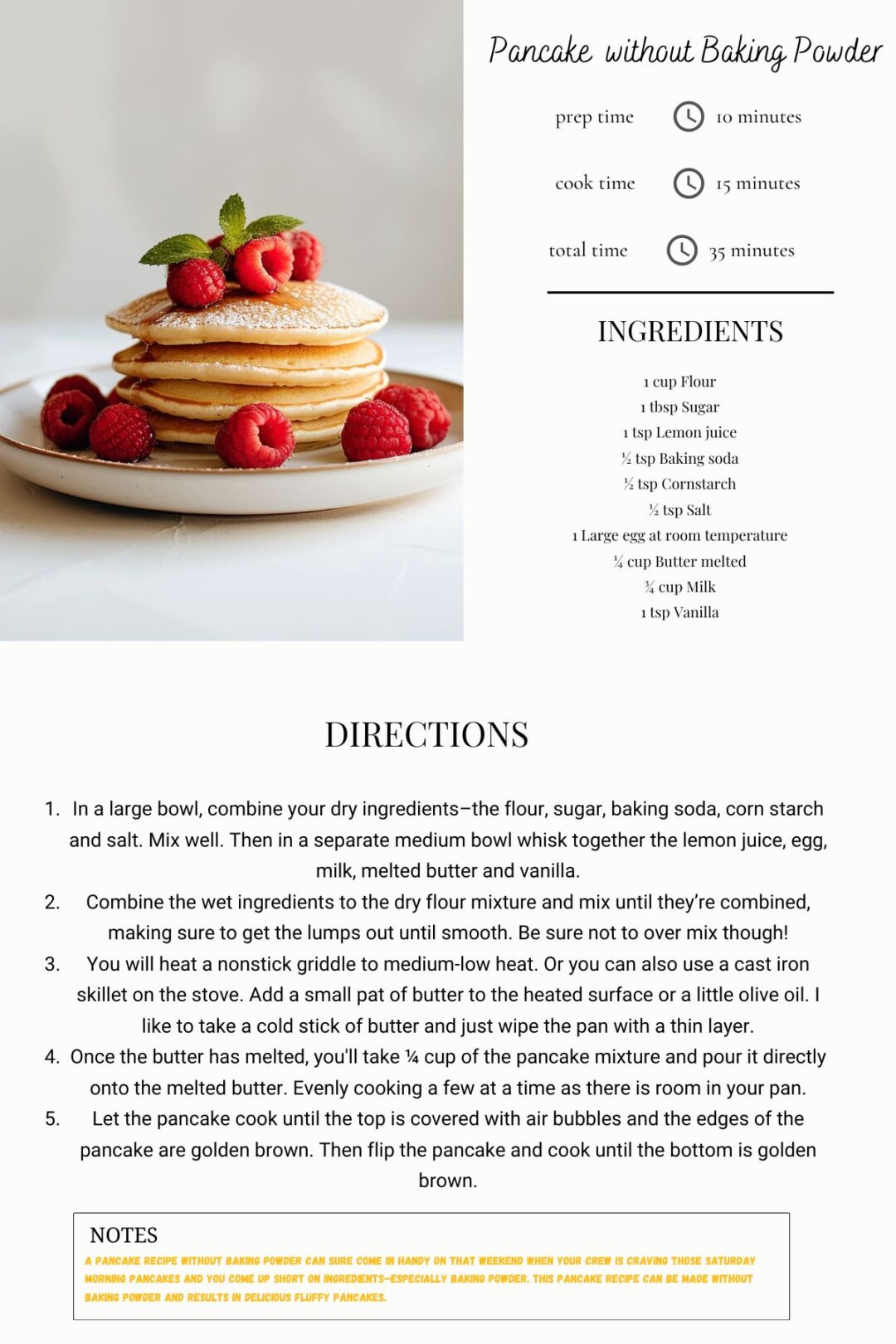 Pancakes Without Baking Powder Recipe - Colorado Moms