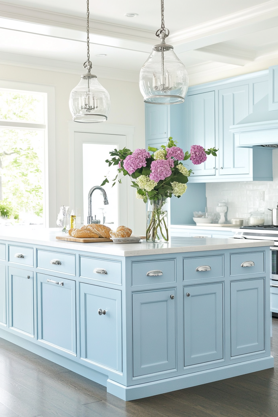 Top Chic Blue Kitchen Cabinets Ideas - Colorado Moms