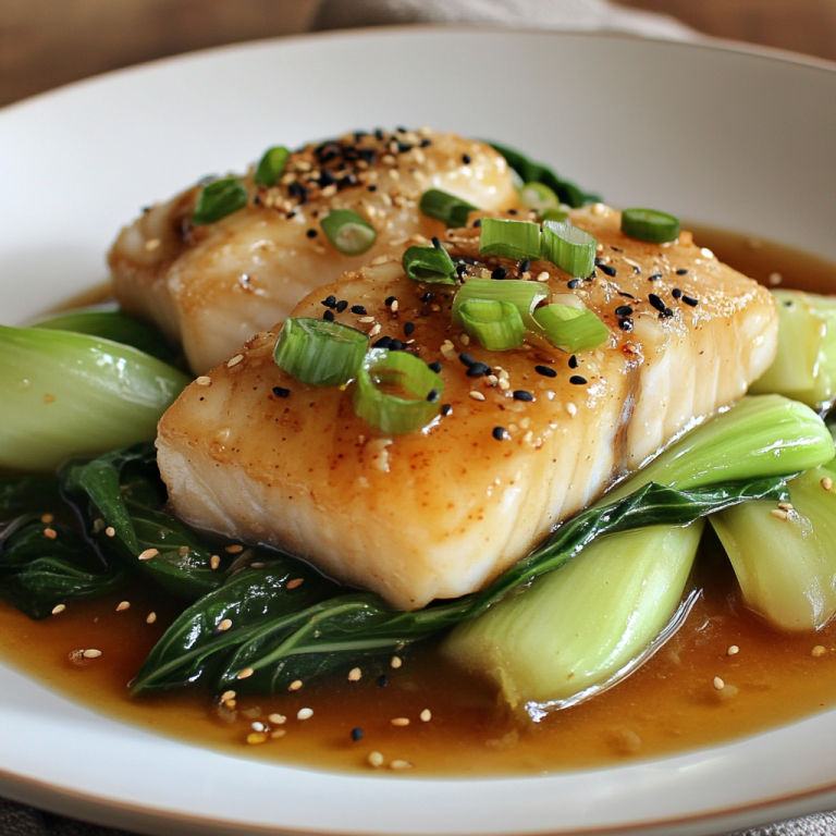 Steamed Ginger Soy Fish with Bok Choy: A Light & Flavorful Asian ...